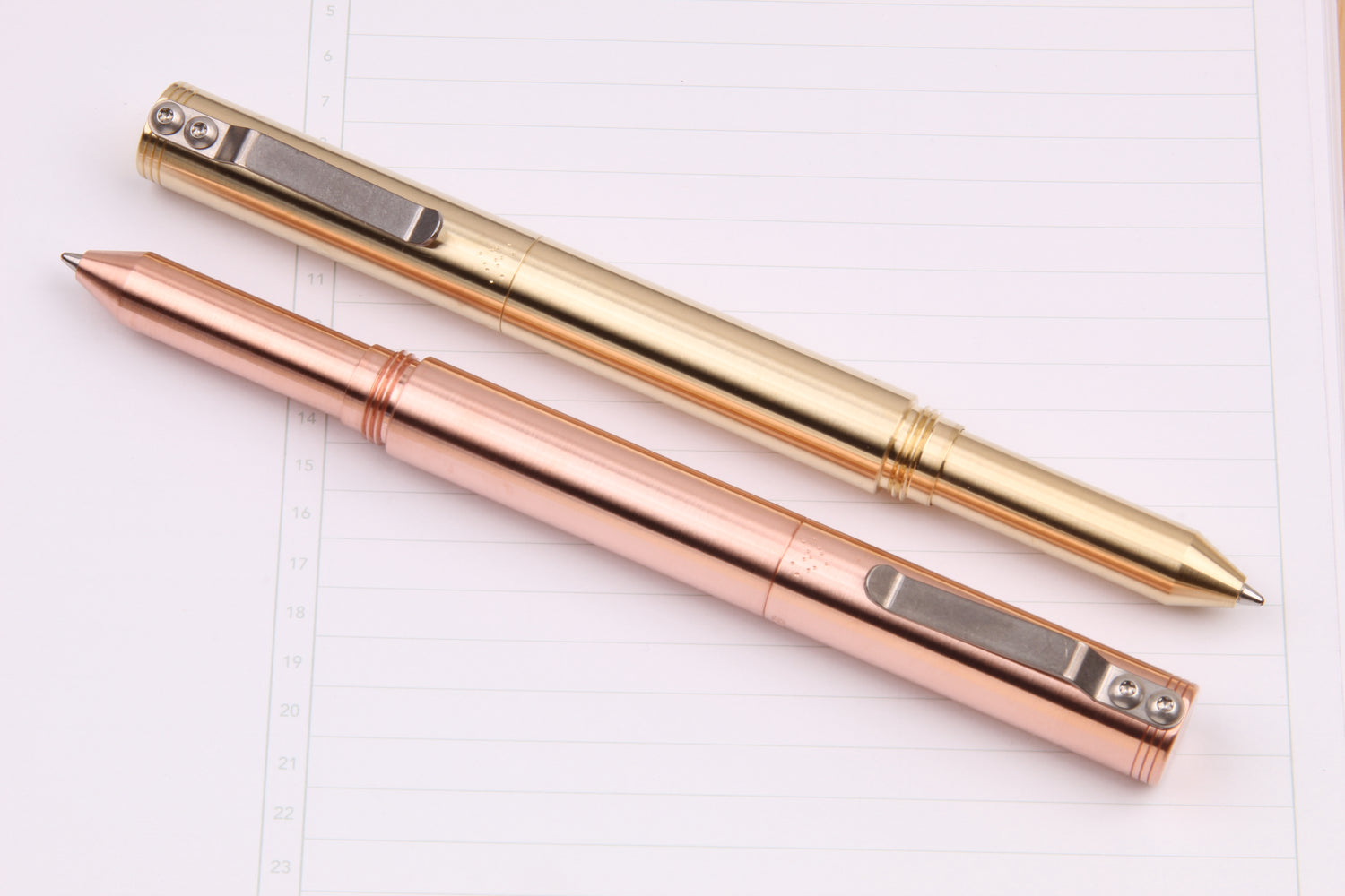 Schon DSGN | The Classic Machined Pen. Brass, Aluminum, Titanium, Steel ...