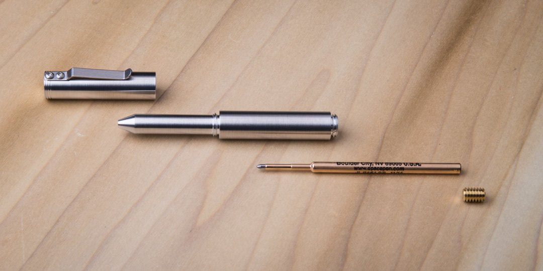 Schon DSGN | The Classic Machined Pen. Brass, Aluminum, Titanium, Steel ...